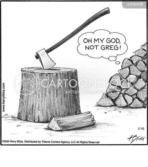 Chop Wood Cartoons and Comics - funny pictures from CartoonStock