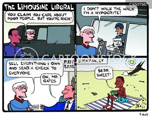 Limousine Liberal Cartoons and Comics - funny pictures from CartoonStock