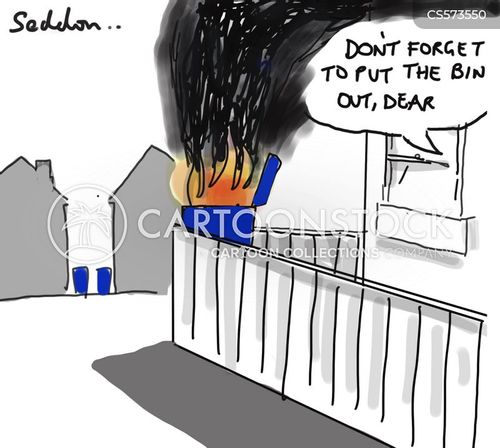 Incinerator Cartoons and Comics - funny pictures from CartoonStock