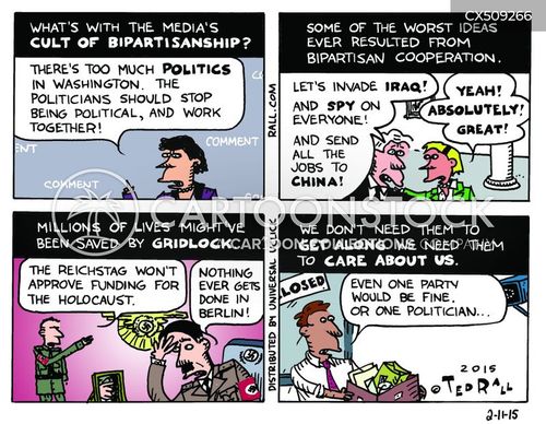 Bipartisanship Cartoons and Comics - funny pictures from CartoonStock