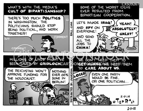 Bipartisanship Cartoons and Comics - funny pictures from CartoonStock