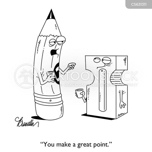 Make A Point Cartoons and Comics - funny pictures from CartoonStock