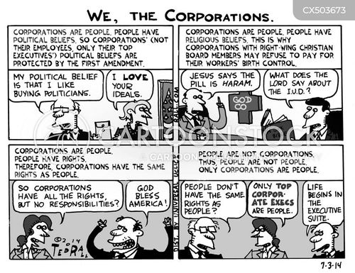 Corporate Personhood Cartoons and Comics - funny pictures from CartoonStock