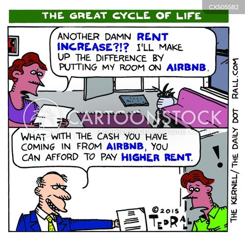 Rent Increase Cartoons and Comics - funny pictures from CartoonStock