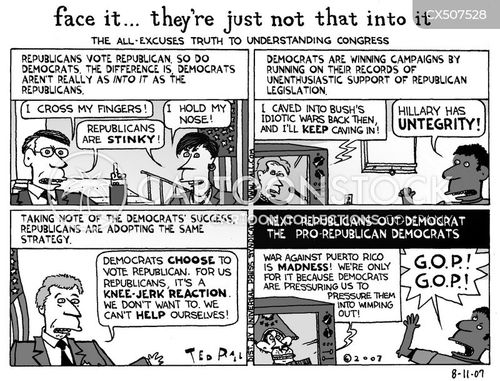 Democratic Payback Cartoons and Comics - funny pictures from CartoonStock