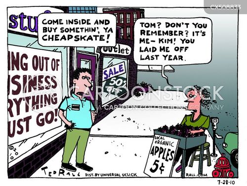 Economic Standoff Cartoons and Comics - funny pictures from CartoonStock