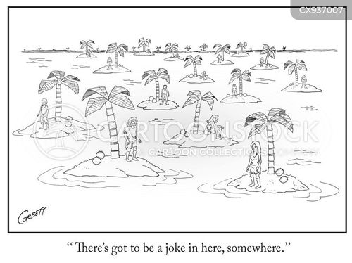 Stranded On Islets Cartoons and Comics - funny pictures from CartoonStock
