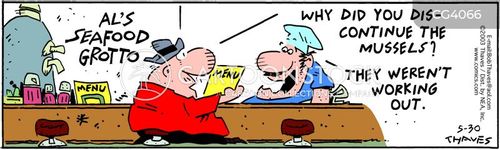 Mussels Cartoons and Comics - funny pictures from CartoonStock