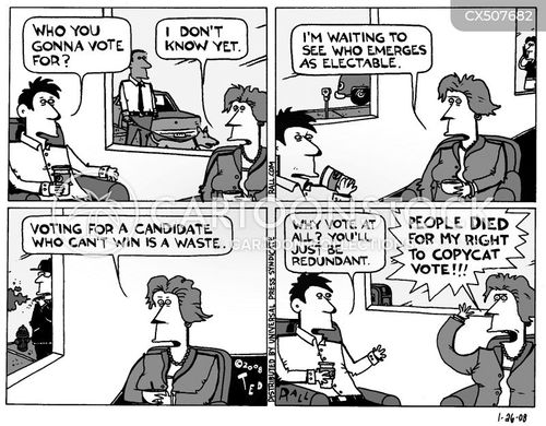 Electability Cartoons and Comics - funny pictures from CartoonStock