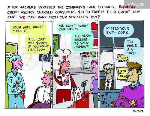 Equifax Cartoons and Comics - funny pictures from CartoonStock