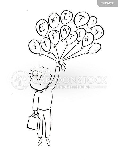 Exit Strategy Cartoons and Comics - funny pictures from CartoonStock