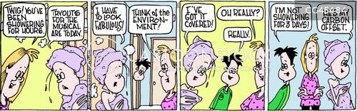 Showering Cartoons and Comics - funny pictures from CartoonStock