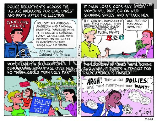 Femriot Cartoons and Comics - funny pictures from CartoonStock