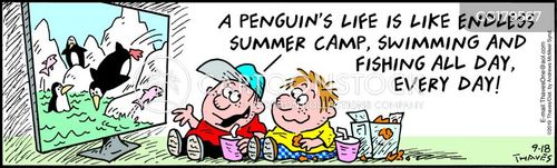 Penguin Activity Cartoons and Comics - funny pictures from CartoonStock