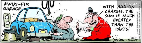 Car Repair Costs Cartoons and Comics - funny pictures from CartoonStock