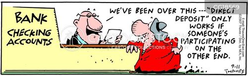Checking Account Cartoons and Comics - funny pictures from CartoonStock