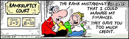Mishandling Finances Cartoons and Comics - funny pictures from CartoonStock