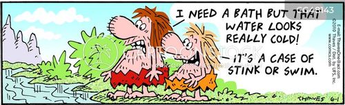 Frosty Swim Cartoons and Comics - funny pictures from CartoonStock