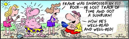 Sunburn Cartoons and Comics - funny pictures from CartoonStock