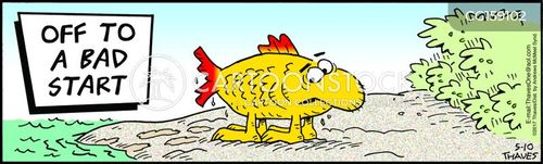 Bad Start Cartoons and Comics - funny pictures from CartoonStock