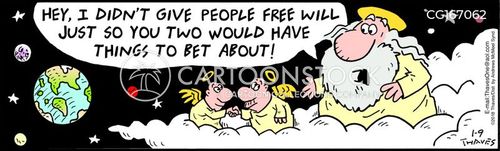 Fate Vs. Free Will Cartoons and Comics - funny pictures from CartoonStock