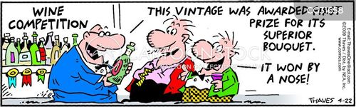 A Nose For Wine Cartoons and Comics - funny pictures from CartoonStock
