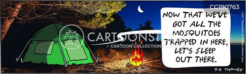 Sleeping Outside Cartoons and Comics - funny pictures from CartoonStock