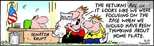 Larger Bases Cartoons and Comics - funny pictures from CartoonStock