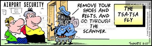 Shoe Removal Cartoons and Comics - funny pictures from CartoonStock