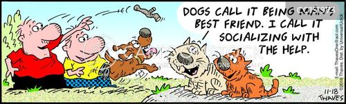 Socializing Cartoons and Comics - funny pictures from CartoonStock