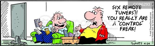 Five Control Cartoons and Comics - funny pictures from CartoonStock