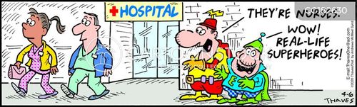 Hospital Heroes Cartoons and Comics - funny pictures from CartoonStock