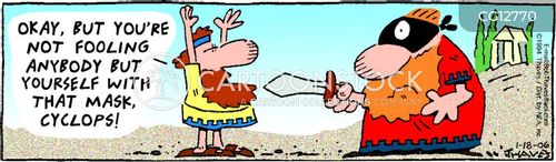 Masking Identity Cartoons and Comics - funny pictures from CartoonStock