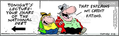 Debt-ratings Cartoons and Comics - funny pictures from CartoonStock