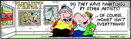 Claude Monet Cartoons and Comics - funny pictures from CartoonStock