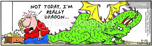 Red Dragon Cartoons and Comics - funny pictures from CartoonStock