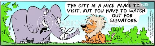 Elevator Phobia Cartoons and Comics - funny pictures from CartoonStock