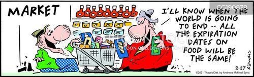 Expiry Label Cartoons and Comics - funny pictures from CartoonStock