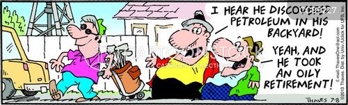 Oil Deposits Cartoons and Comics - funny pictures from CartoonStock