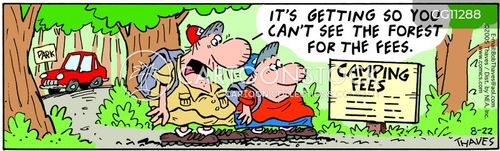 Recreation Fees Cartoons and Comics - funny pictures from CartoonStock