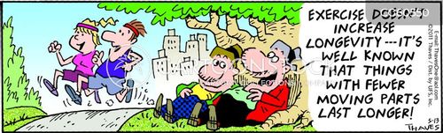 Athletic Longevity Cartoons and Comics - funny pictures from CartoonStock