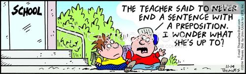 Preposition Cartoons and Comics - funny pictures from CartoonStock
