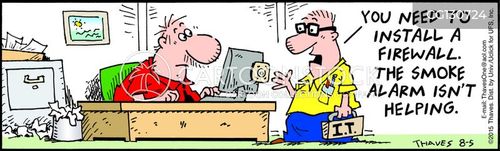 Smoke Detectors Cartoons and Comics - funny pictures from CartoonStock