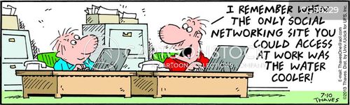 Web Browsing At Work Cartoons and Comics - funny pictures from CartoonStock