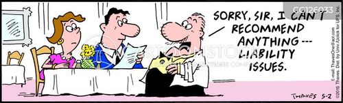 Restaurant Liability Cartoons and Comics - funny pictures from CartoonStock