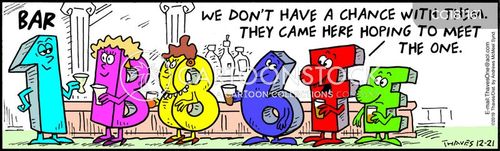 Number Relationship Cartoons and Comics - funny pictures from CartoonStock