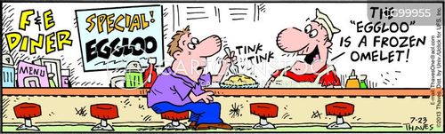 Omelet Feast Cartoons and Comics - funny pictures from CartoonStock