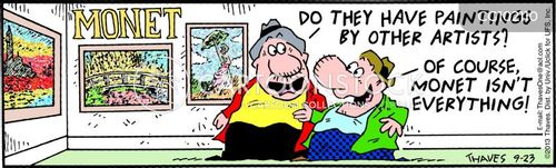 Claude Monet Cartoons and Comics - funny pictures from CartoonStock