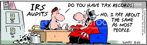 Tax Records Cartoons and Comics - funny pictures from CartoonStock