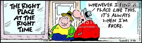 Always Broke Cartoons and Comics - funny pictures from CartoonStock